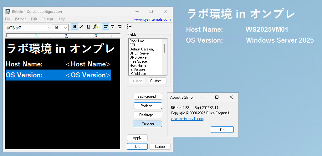 ITニュース. Sysinternals更新情報: Ctrl2Cap v3.0、BgInfo v4.33