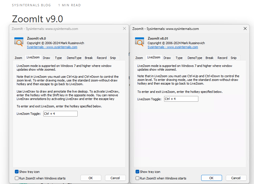 ITニュース. Sysinternals更新情報: ZoomIt v9.0